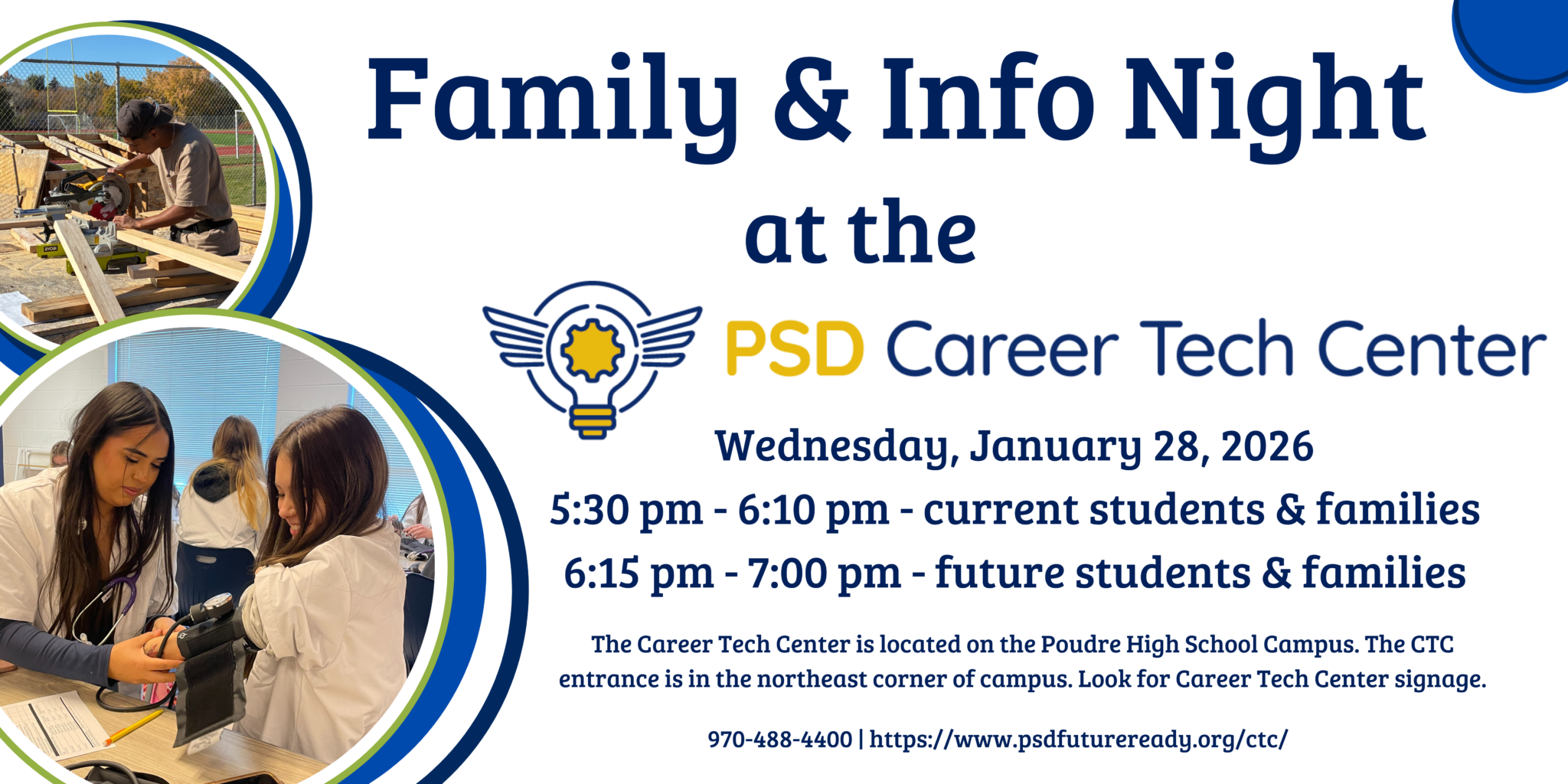 PSD Career Tech Center Family & Info Night - PSD Future Ready